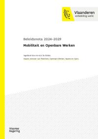 Beleidsnota 2024-2029. Mobiliteit en openbare werken | Vlaanderen.be
